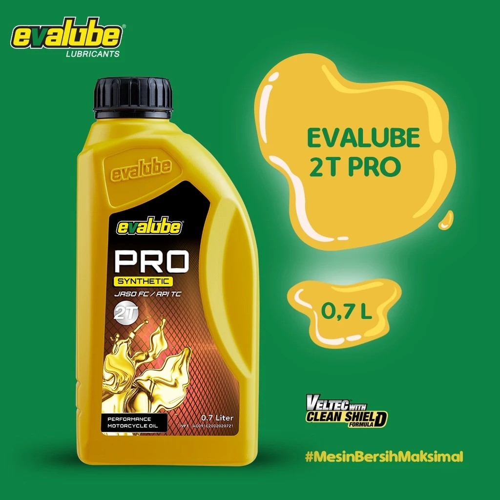 Jual Oli Motor Evalube 2T PRO Synthetic (0,7L) | Shopee Indonesia
