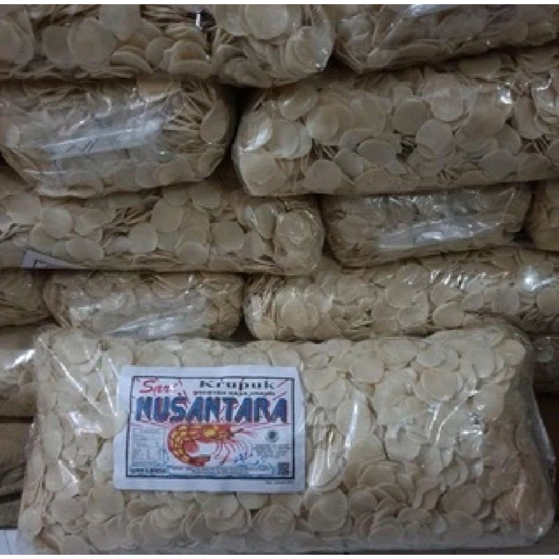 Jual kerupuk bawang Putih cap nusantara 1kg | Shopee Indonesia