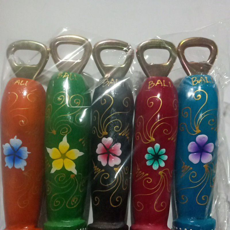 Jual pembuka tutup botol ukuran 20 cm motif warna khas bali opener ...