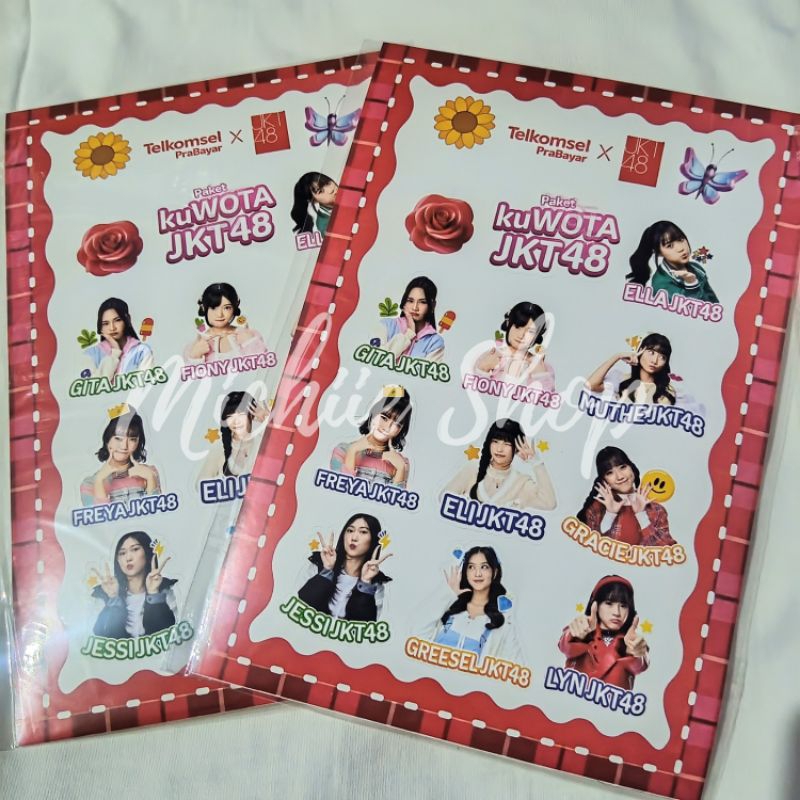 Jual Sticker JKT48 x Telkomsel Batch 1 & 2 Official | Shopee Indonesia