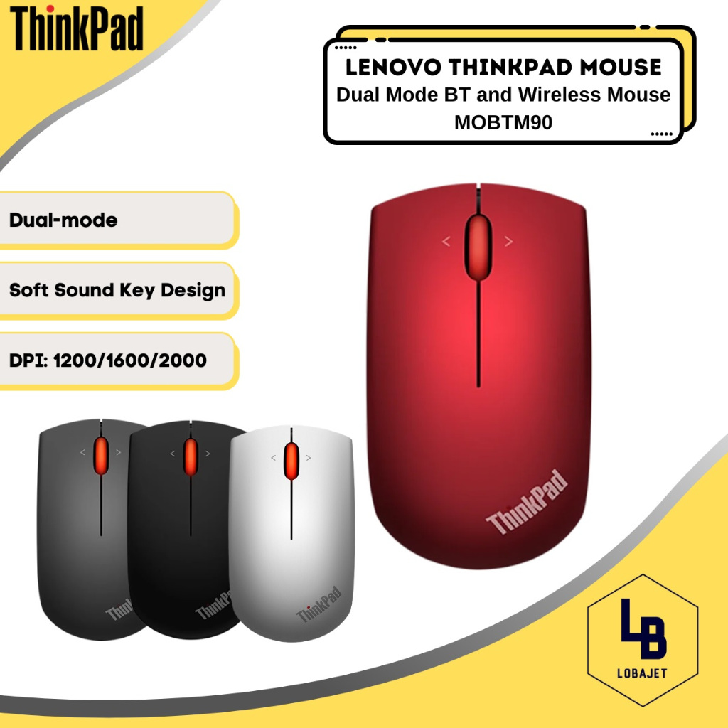Jual LENOVO ThinkPad Dual Mode Bluetooth and Wireless Mouse - MOBTM90 - Mouse Wireless Dual Mode ...