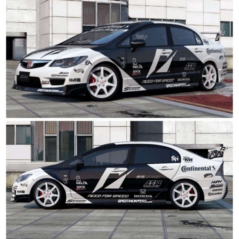 Jual TOC 1/64 diecast Honda Civic Type R (FD2) Modified NFS Livery GTA ...