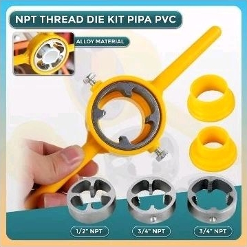 Jual alat pembuat drat pipa paralon ukuran 1/2 ,3/4 dan 1 inch senai ...