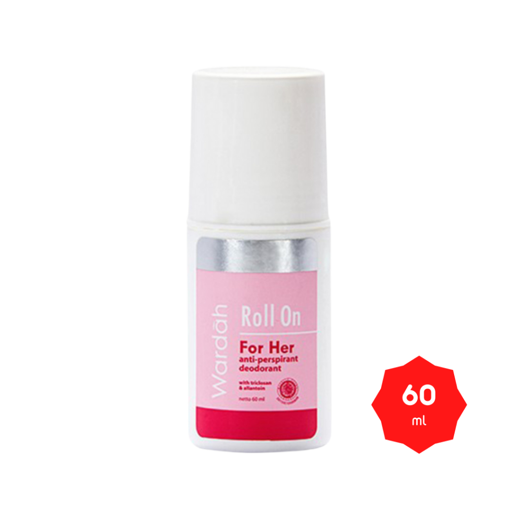Jual WARDAH Deodorant Roll On Anti-Perspirant For Her 60 ml - Deodoran ...