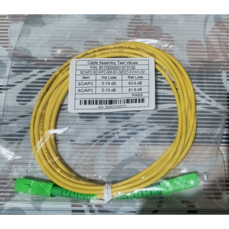 Jual pathcore sc apc 3mm panjang 2m | Shopee Indonesia