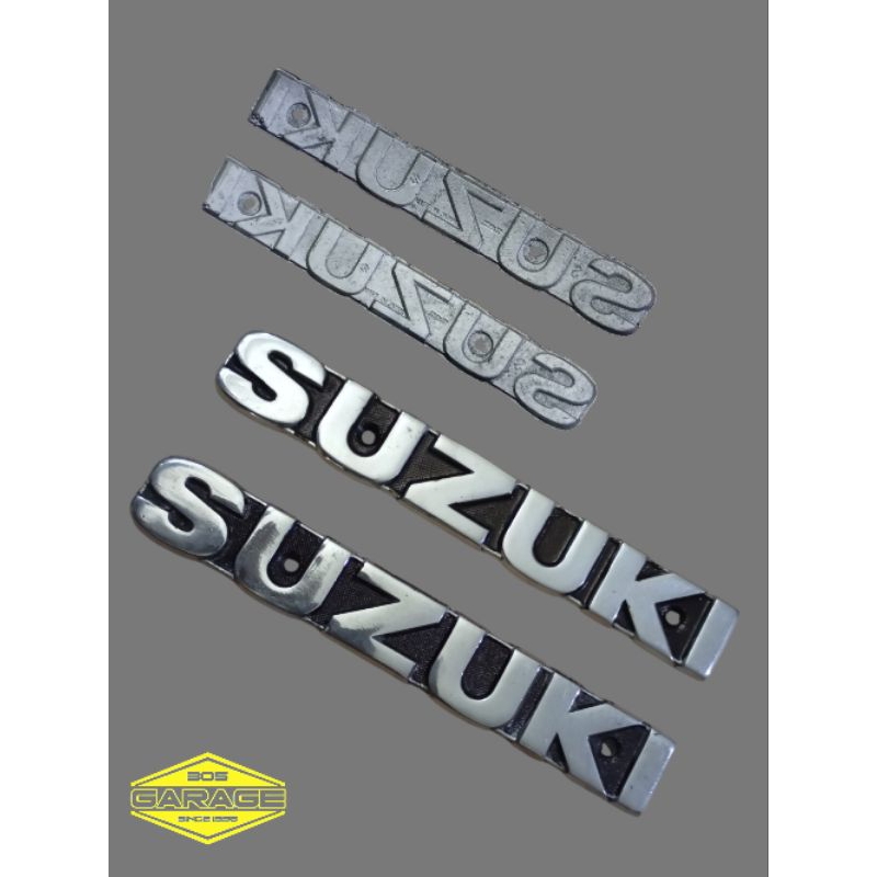 Jual emblem emblim tangki suzuki a100 harga 1set Like original high ...