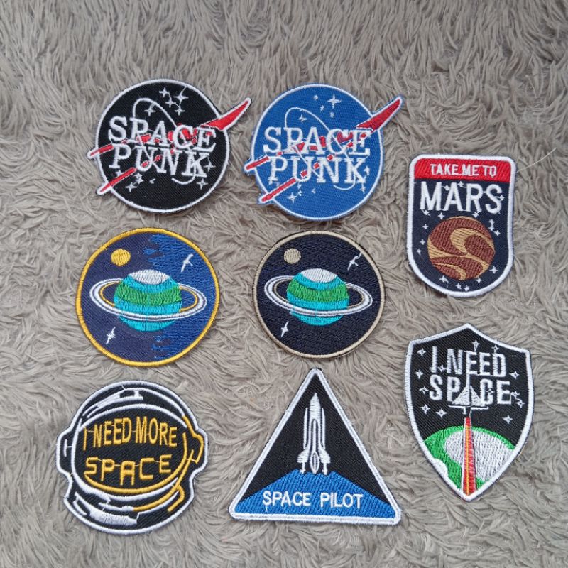 Jual Patch Bordir space punk, logo bordir space punk, logo bordir lucu ...
