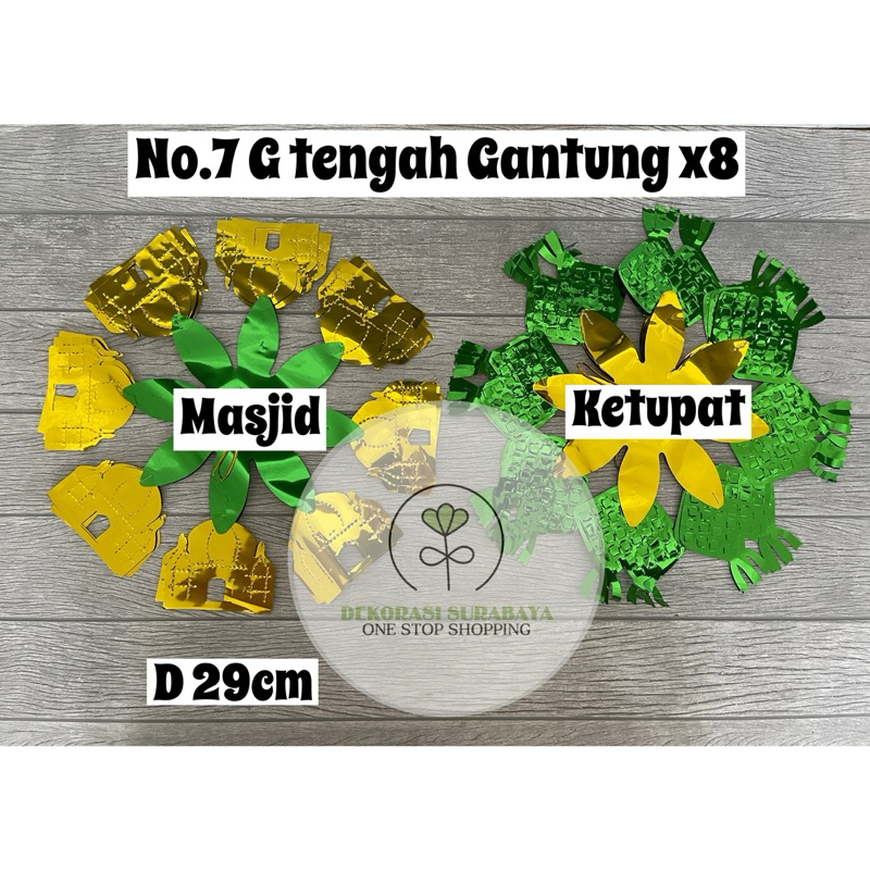 Jual Dekorasi Lebaran Garlan Tengah Idul fitri / Garlan tengah Idul ...