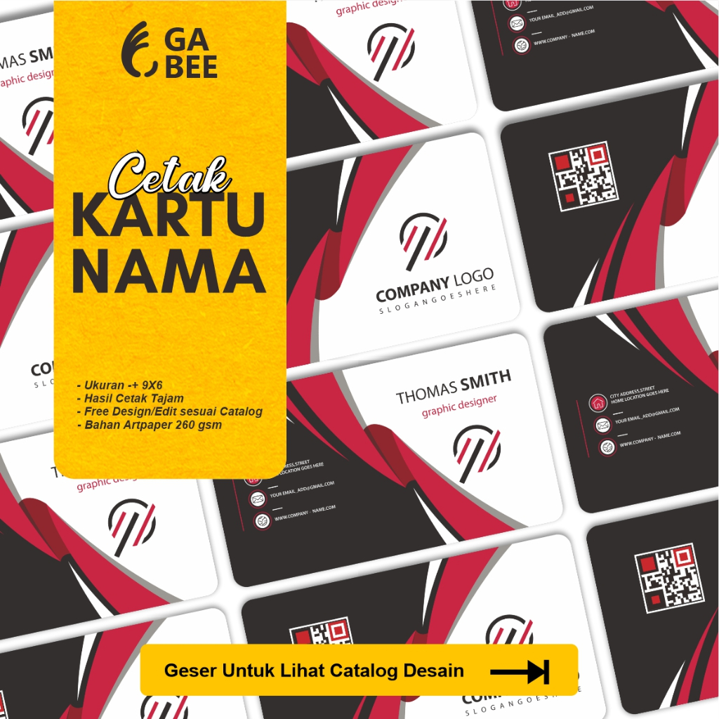Jual KARTU NAMA / ID CARD CUSTOM MURAH 2 SISI / 1 SISI LAMINASI ...
