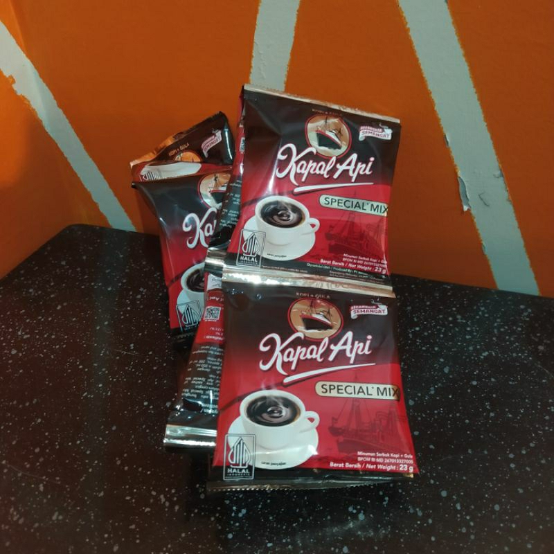 Jual Kopi hitam kapal api special mix kopi dan gula (1 renceng isi ...