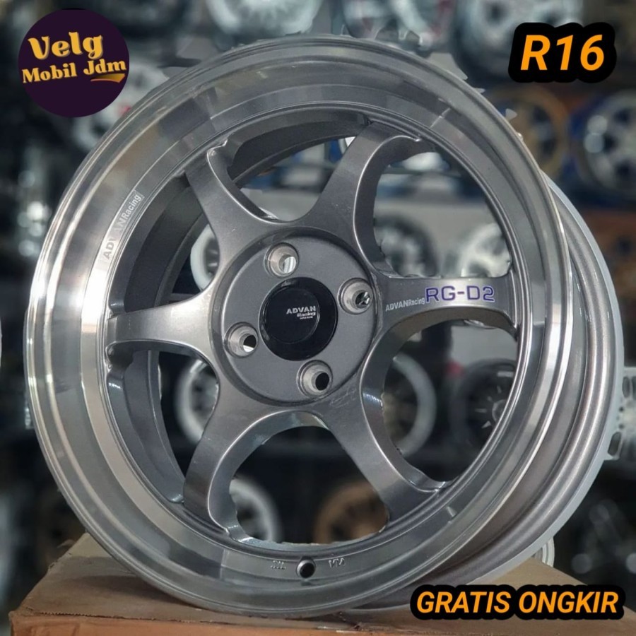 Jual velg mobil r16 lebar 7 et 35 ADVAN RG D2 velg ring 16 city raize jazz rocky freed yaris ...