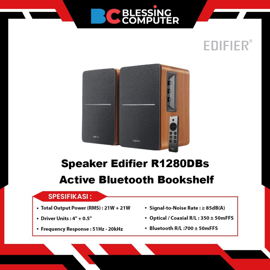 Jual Speaker Edifier R1280DBs Active Bluetooth Bookshelf - Brown | Shopee Indonesia