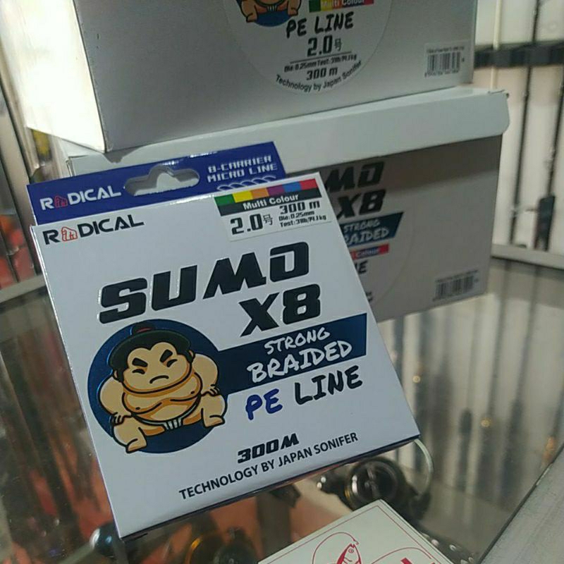Jual PE SUMO X8 300M/STRONG BRAIDED/MULTICOLOUR | Shopee Indonesia
