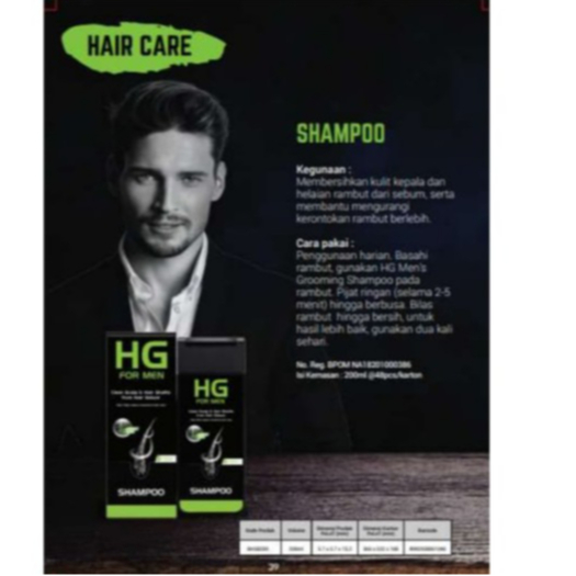 Jual HG Hair Care Shampoo for Men 180ml | Shopee Indonesia