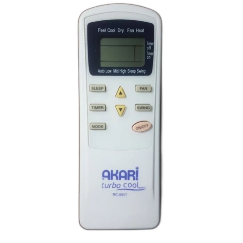 Jual Remote Control AC AKARI Turbo Cool RC 055T Original | Shopee Indonesia