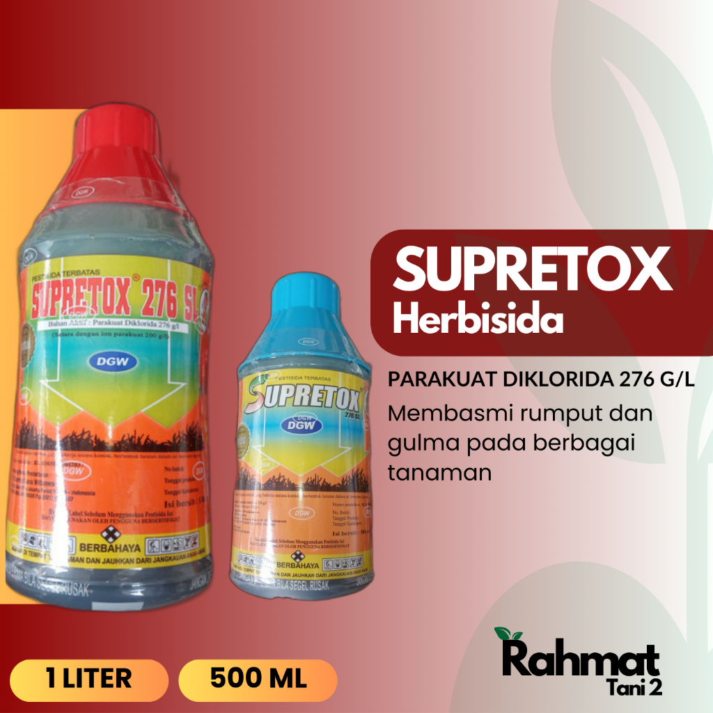 Jual SUPRETOX - Herbisida Racun Rumput dan Gulma (1 Liter & 500 ml ...