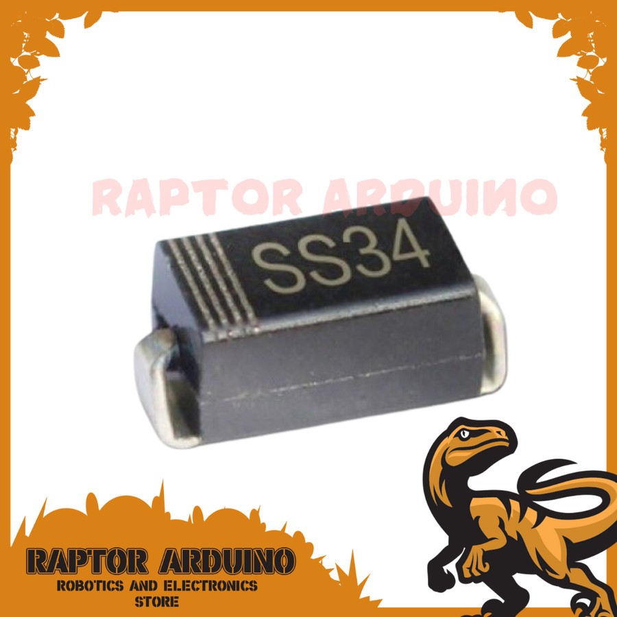 Jual Dioda SMD SS34 1N5822 3A 40V Schottky Diode IN5822 DO-214AC 5822 SS 34 | Shopee Indonesia