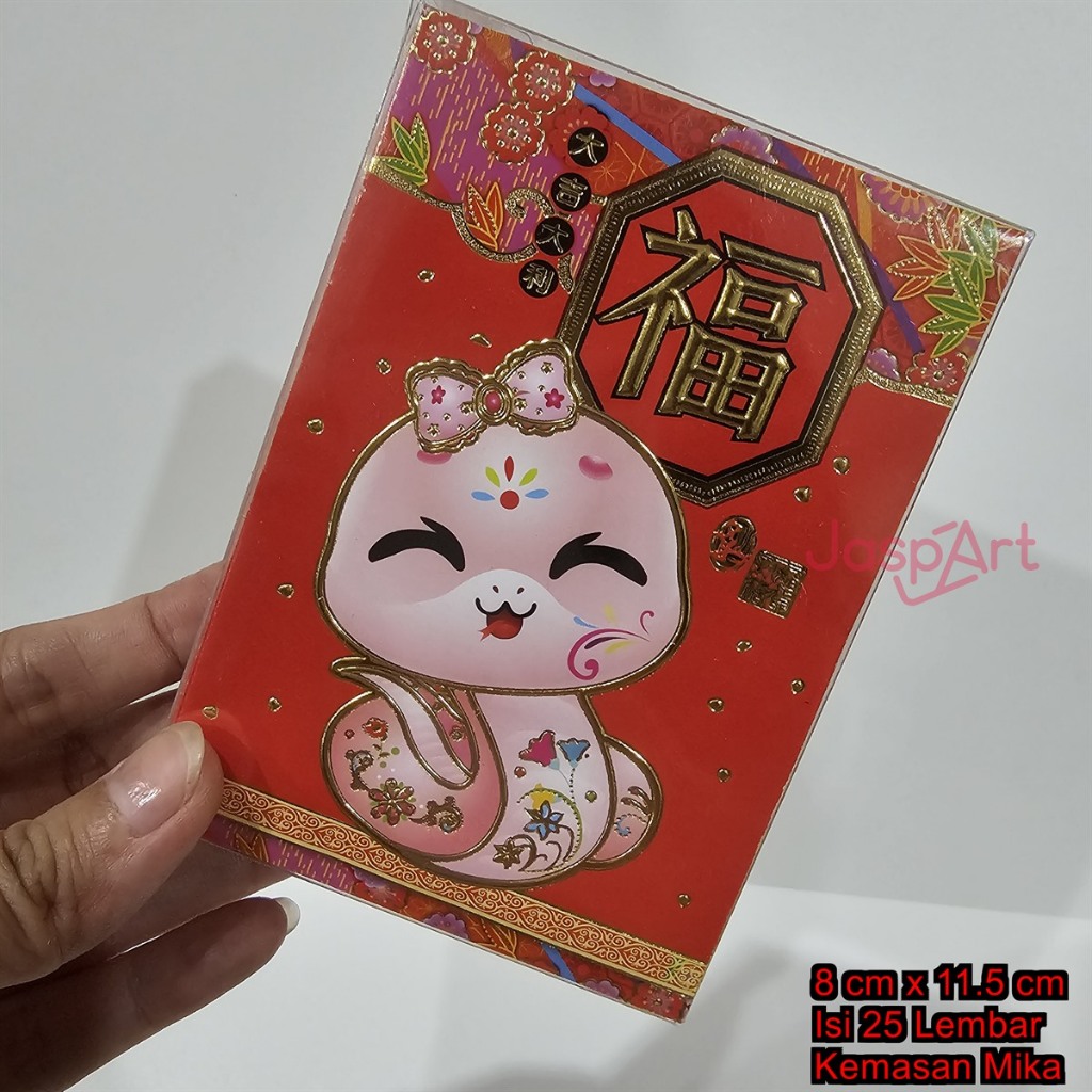 Jual JASPART ANGPAO IMLEK SHIO ULAR SNAKE 2025 HONG BAO FUNG PAU KOTAK ...