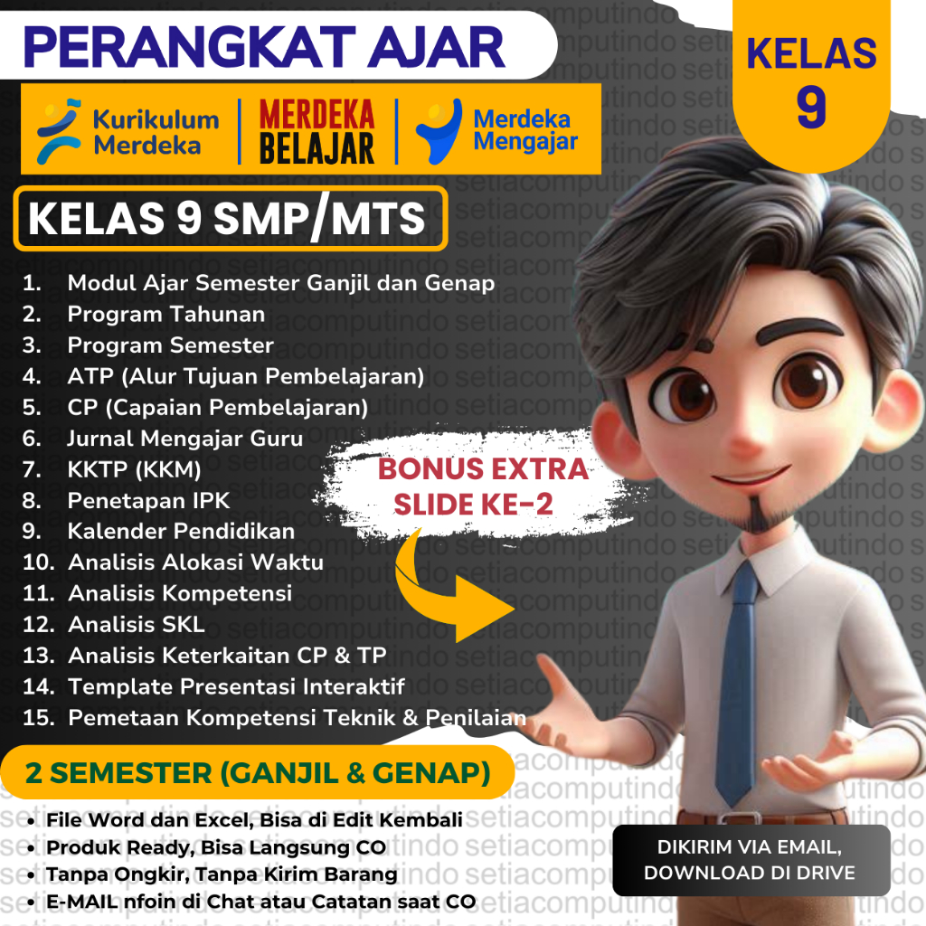 Jual Perangkat Ajar SMP Kelas 9 Kumer Modul Pembelajaran IKM IX ...