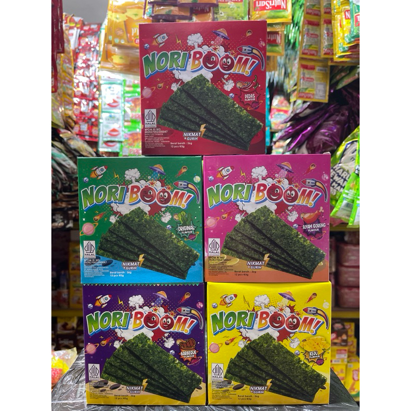 Jual NORI BOOM RUMPUT LAUT 2000 BOX ( ISI 12 PCS ) | Shopee Indonesia