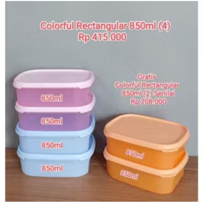 Jual kotak makan Rectanguler Tupperware | Shopee Indonesia