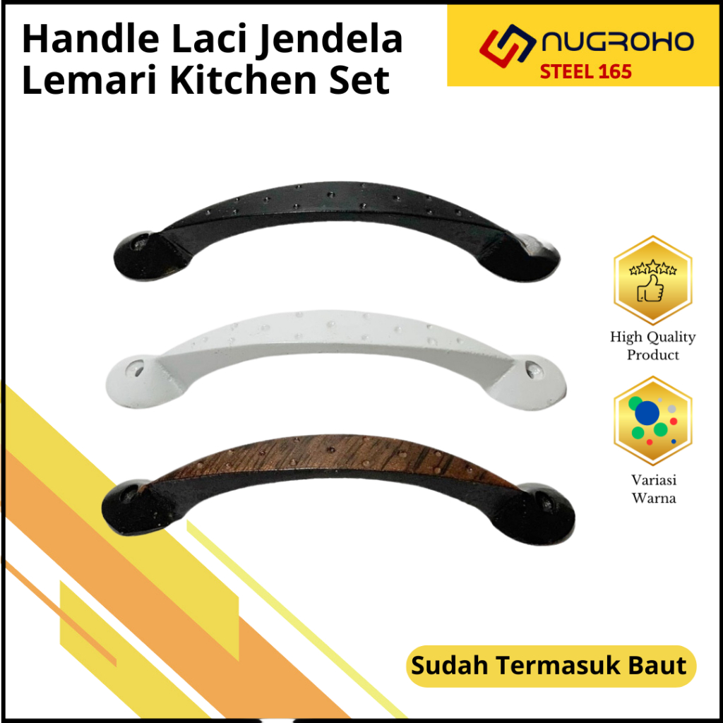 Jual Tarikan Gagang Pegangan Handle Laci Jendela Lemari kitchen set 12 ...