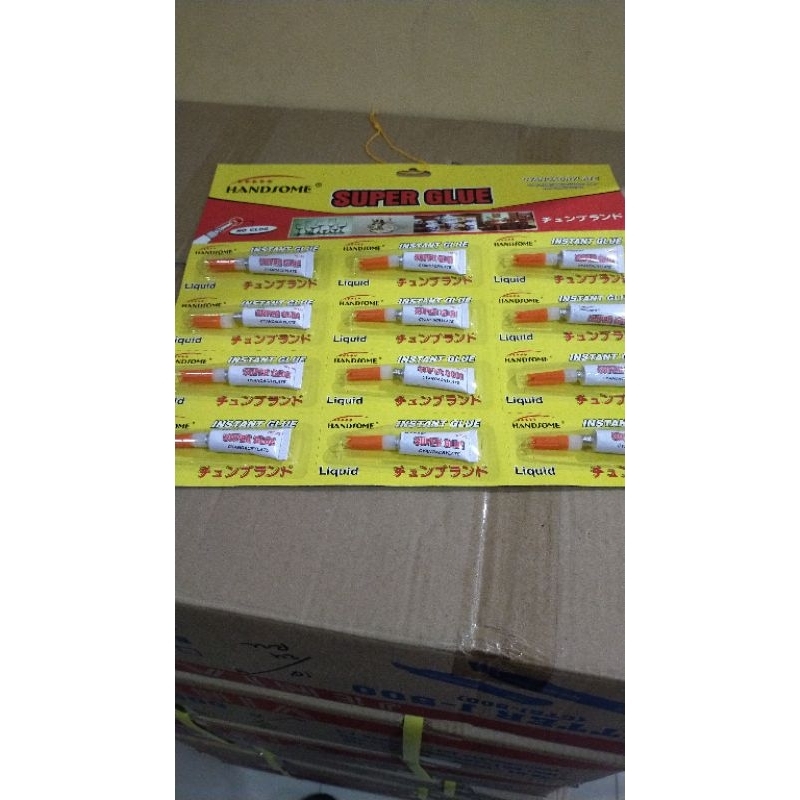 Jual Lem Power Glue Hansom Harga untuk 1 Renteng isi 12 Buah | Shopee ...