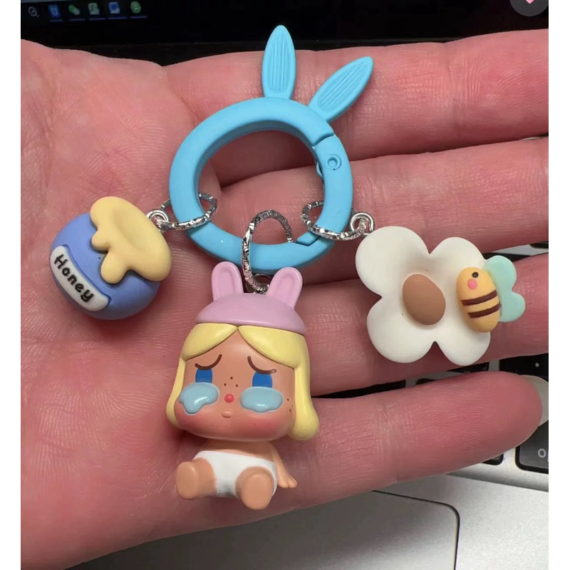 Jual POP BEAN CRY BABY PHONE CHARM CUTE KEY RINGS | POP MART POP BEAN ...