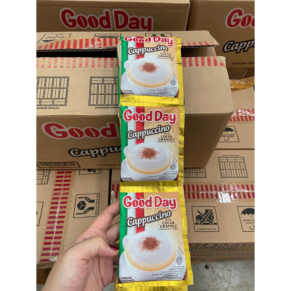 Jual GOOD DAY Cappuccino 1 Renteng (10 x 25 gr) | Shopee Indonesia