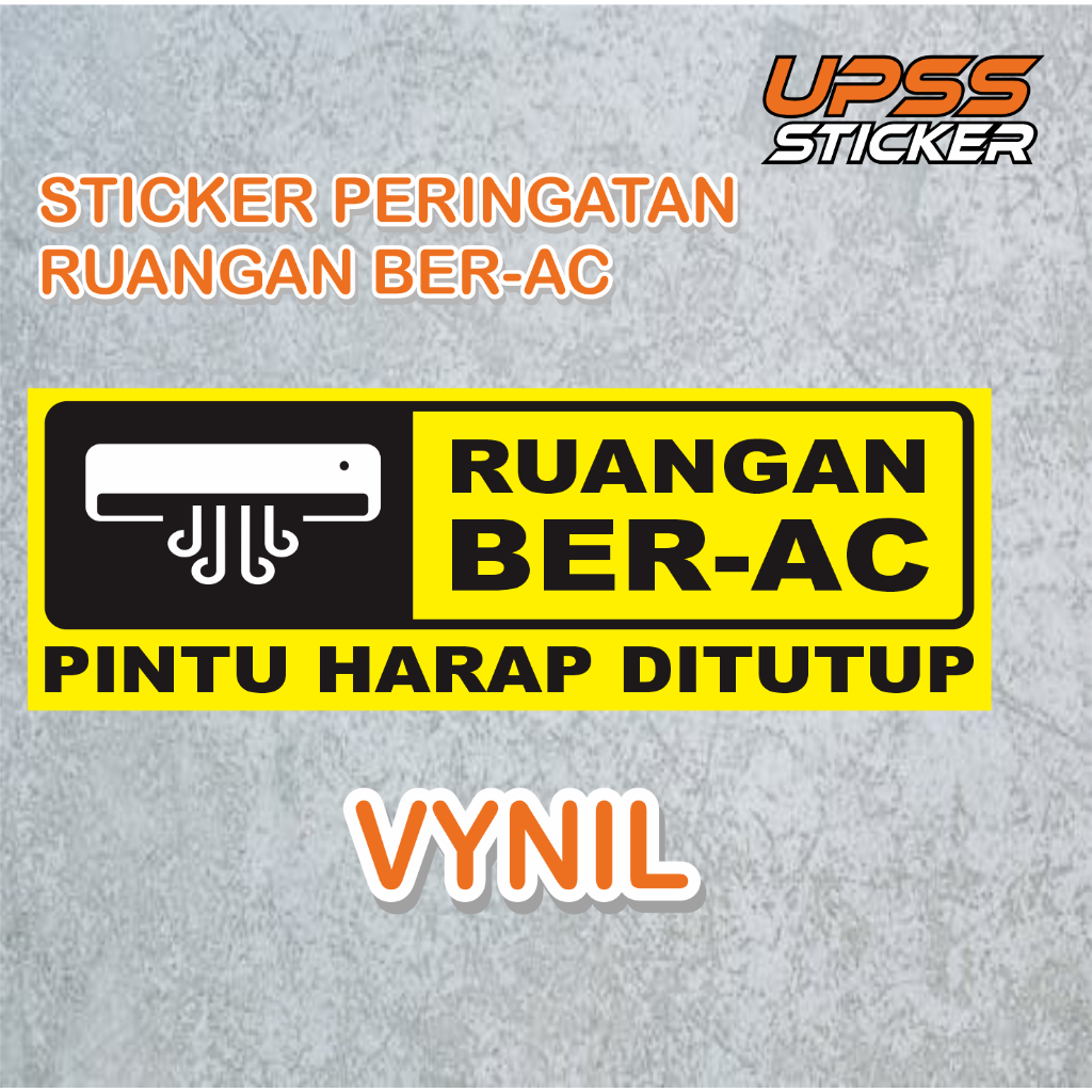 Jual STICKER RAMBU RAMBU RUANGAN BER AC | Shopee Indonesia