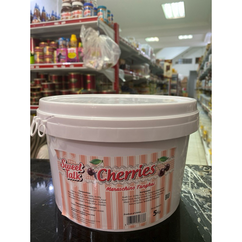Jual Buah Cherry Tangkai Sweet Talk / Cherries Maraschino Tangkai 5kg ...