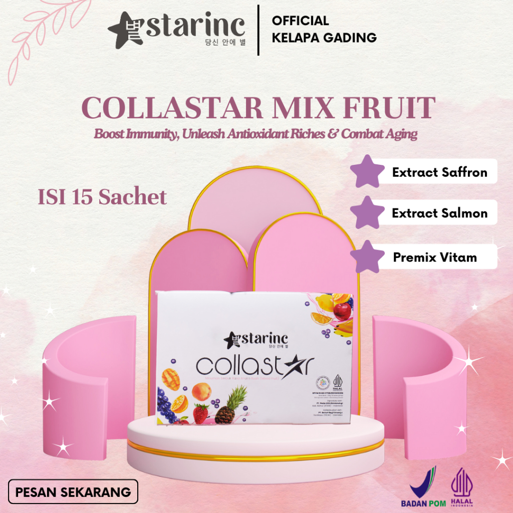 Jual STARINC Collastar Collagen Infussion Mixed Fruit 15 Sachet ...