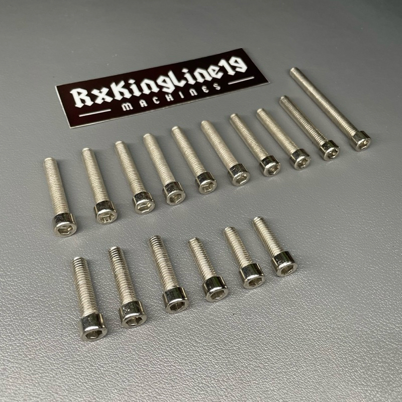 Jual Baut Blok Bak Kalter Rx King Kiri Kanan Chrome (16 pcs) | Shopee Indonesia