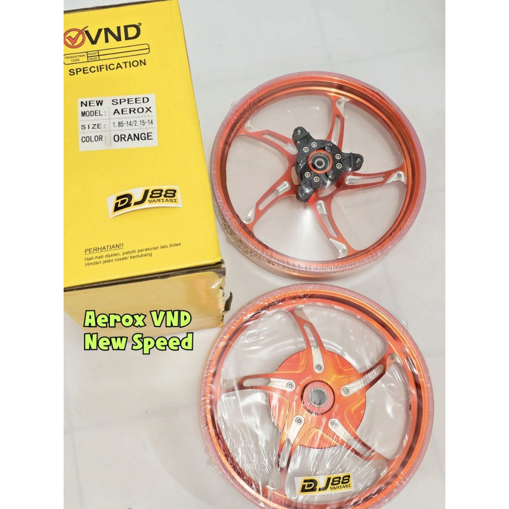 Jual Velg Vnd new speed aerox old new aerox model bintang laut | Shopee ...