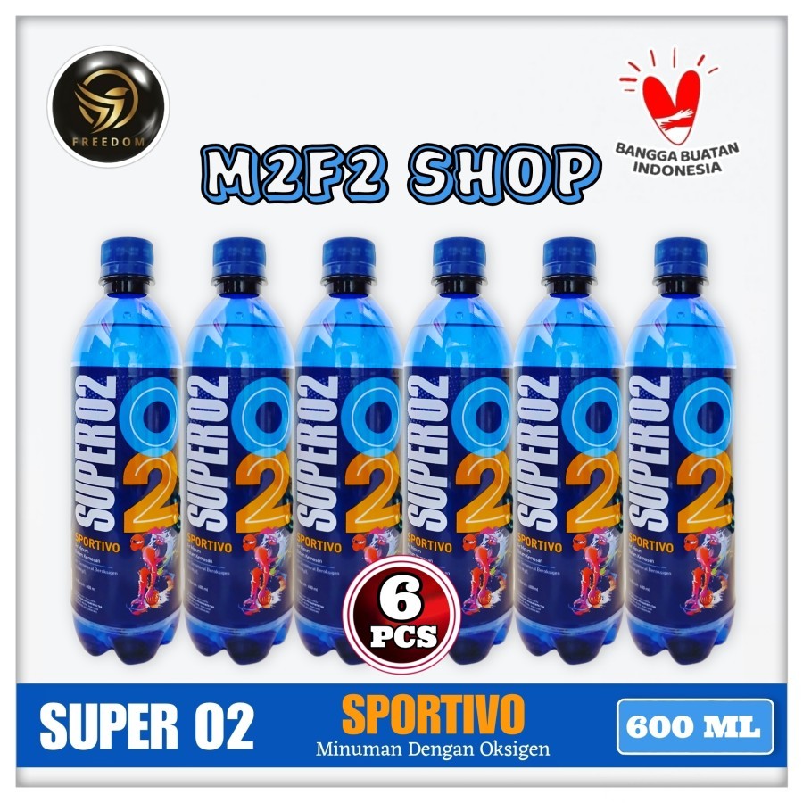 Jual Air De Mineral Oksigen Super O2 Sportivo Botol Pet - 600 ml (Kemasan 6 Pcs) | Shopee Indonesia