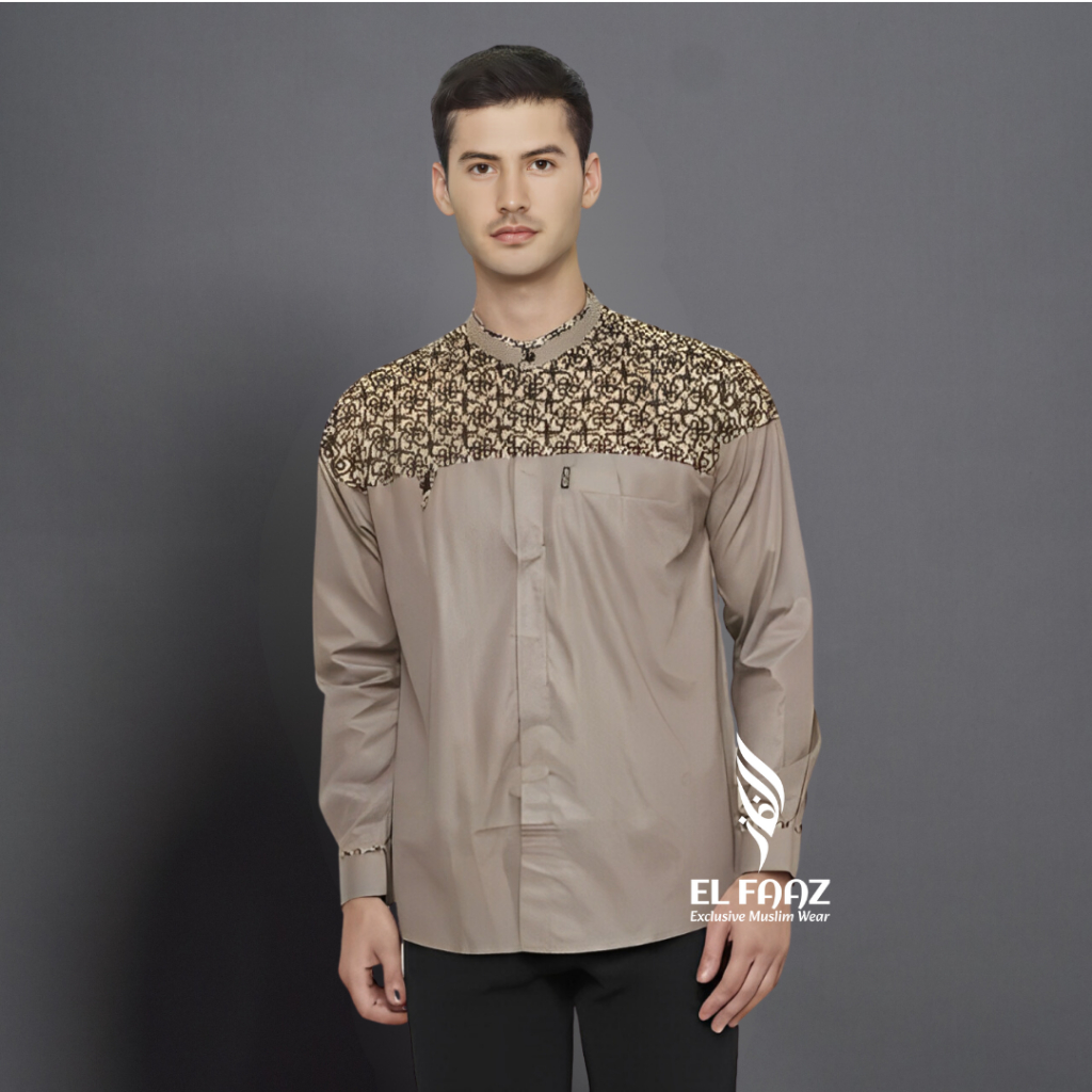 Jual baju koko lengan panjang Motif Batik Bima Exclusive EL FAAZ ...