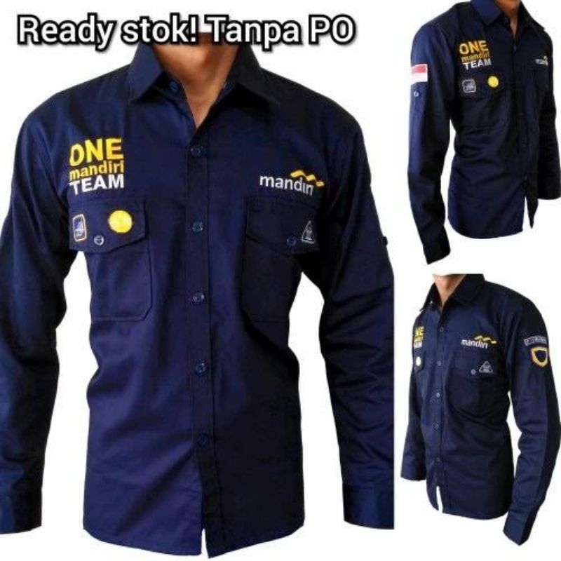 Jual TERLARIS BAJU SERAGAM PDL ONE MANDIRI TEAM PUTIH BIRU DONGKER ...