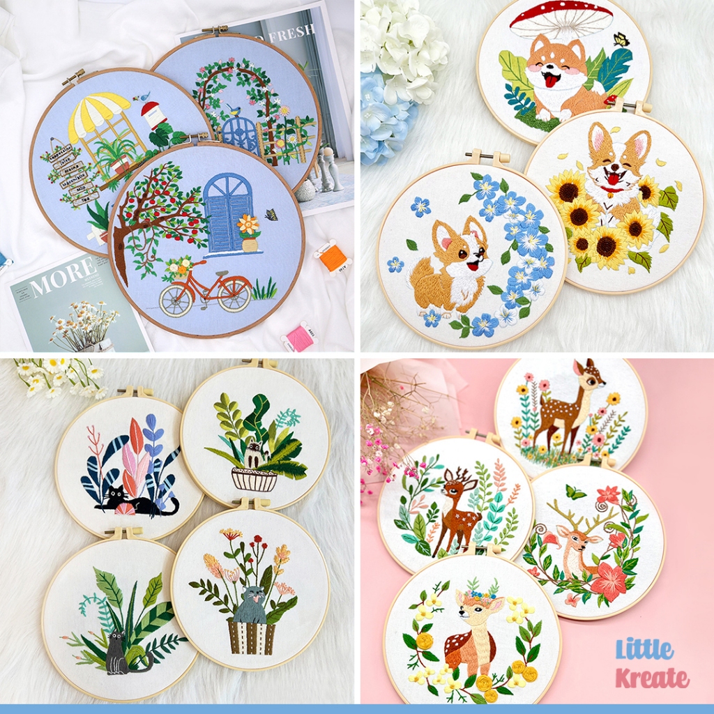 Jual HE#04 DIY Paket Sulam Menyulam / Hand Embroidery Kit / Needle ...