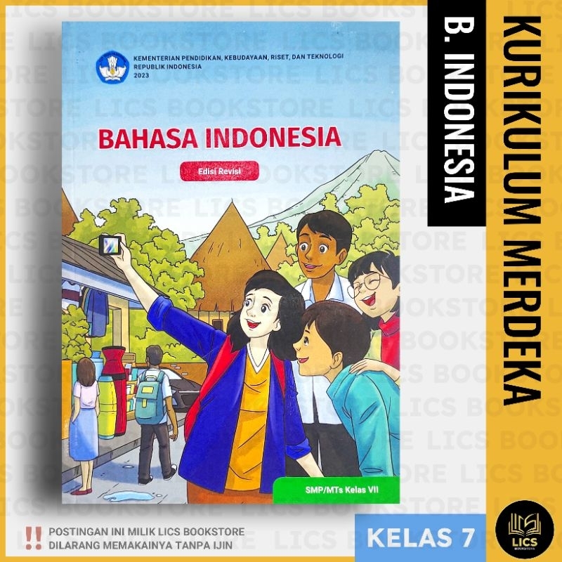 Jual Buku Bahasa Indonesia Siswa Kelas 7 SMP / MTS Kurikulum Merdeka KURMER | Shopee Indonesia