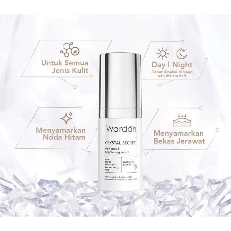 Jual WARDAH CRYSTAL SECRET Dark Spot & Brightening Serum 20ml | Shopee Indonesia