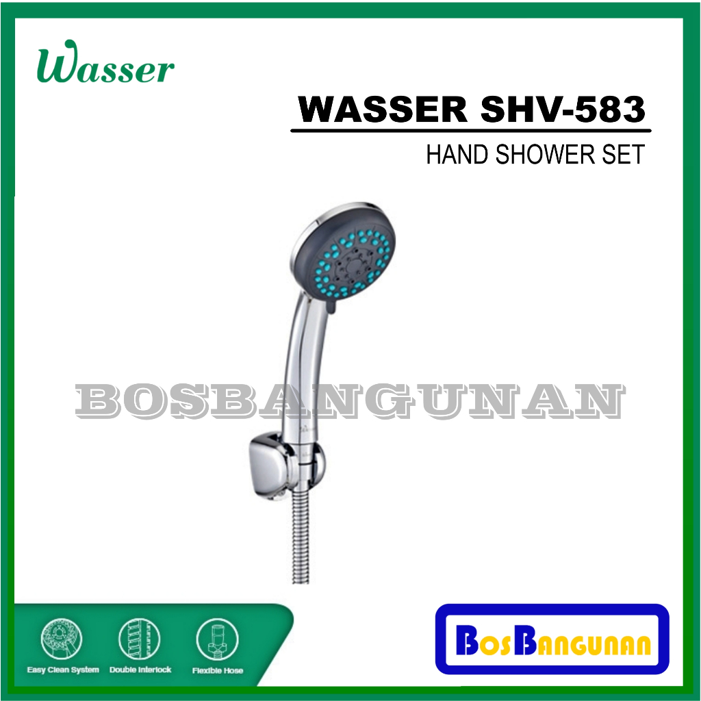 Jual Shower Set WASSER SHV-583 / Kepala Shower Set / Hand Shower WASSER ...