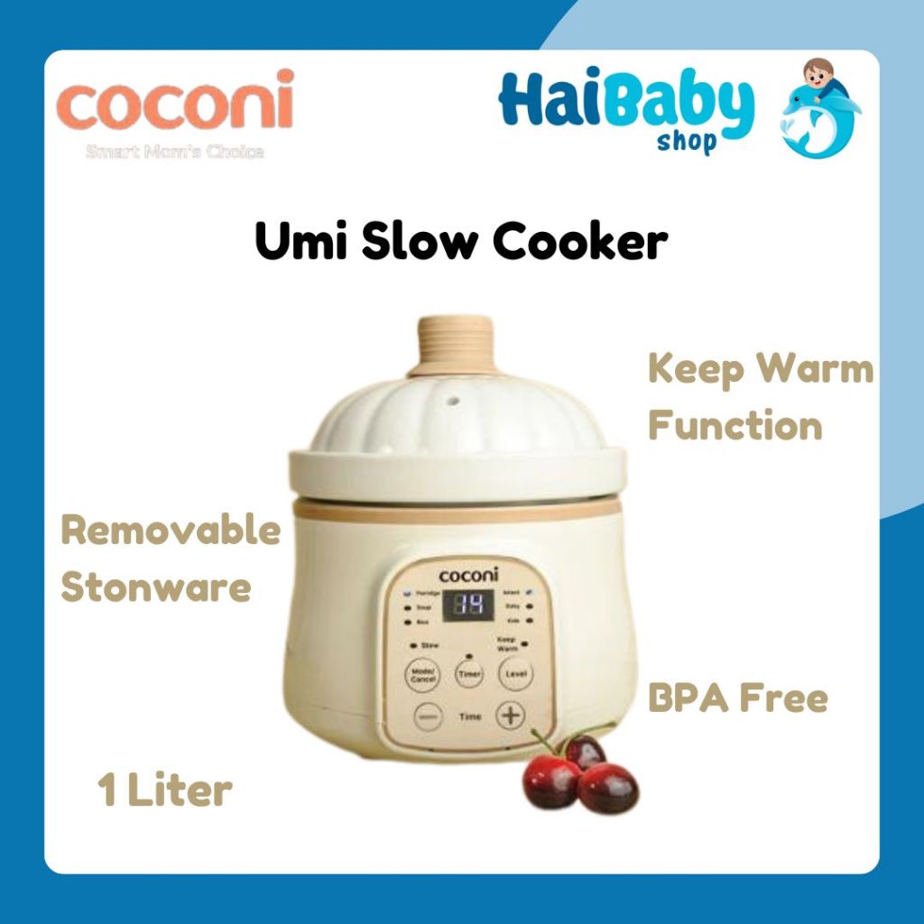Jual COCONI Umi Slow Cooker 1L | Slow Cooker Alat Masak Makanan Bayi ...