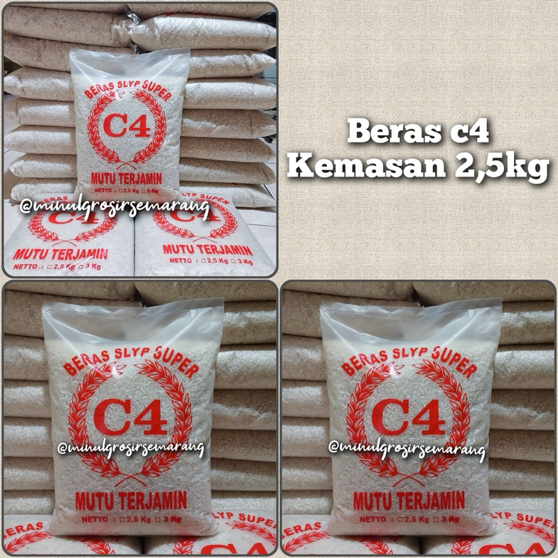 Jual BERAS C4 2.5kg | Shopee Indonesia