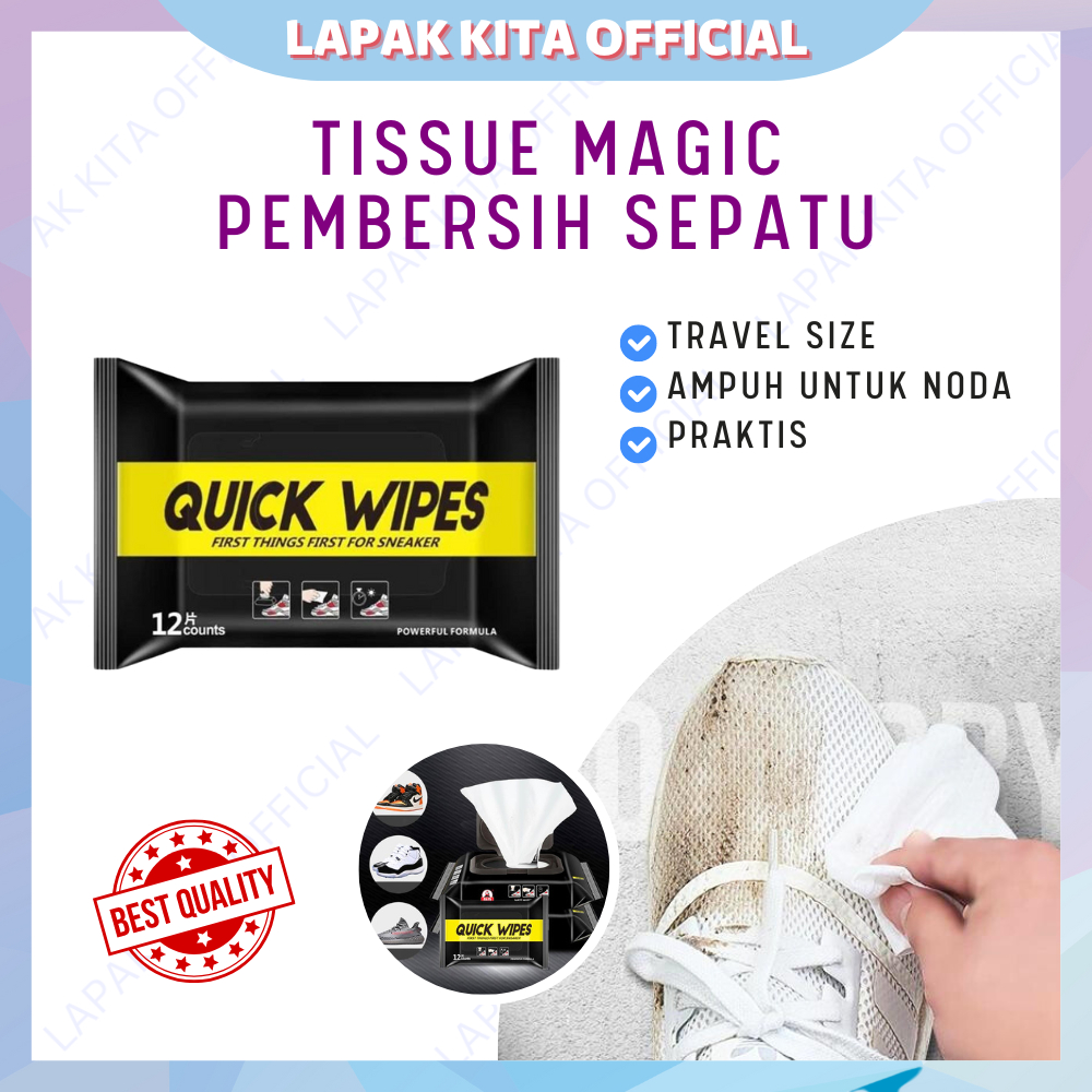 Jual Tisu basah ajaib pembersih sepatu instant emergency shoes cleaning ...
