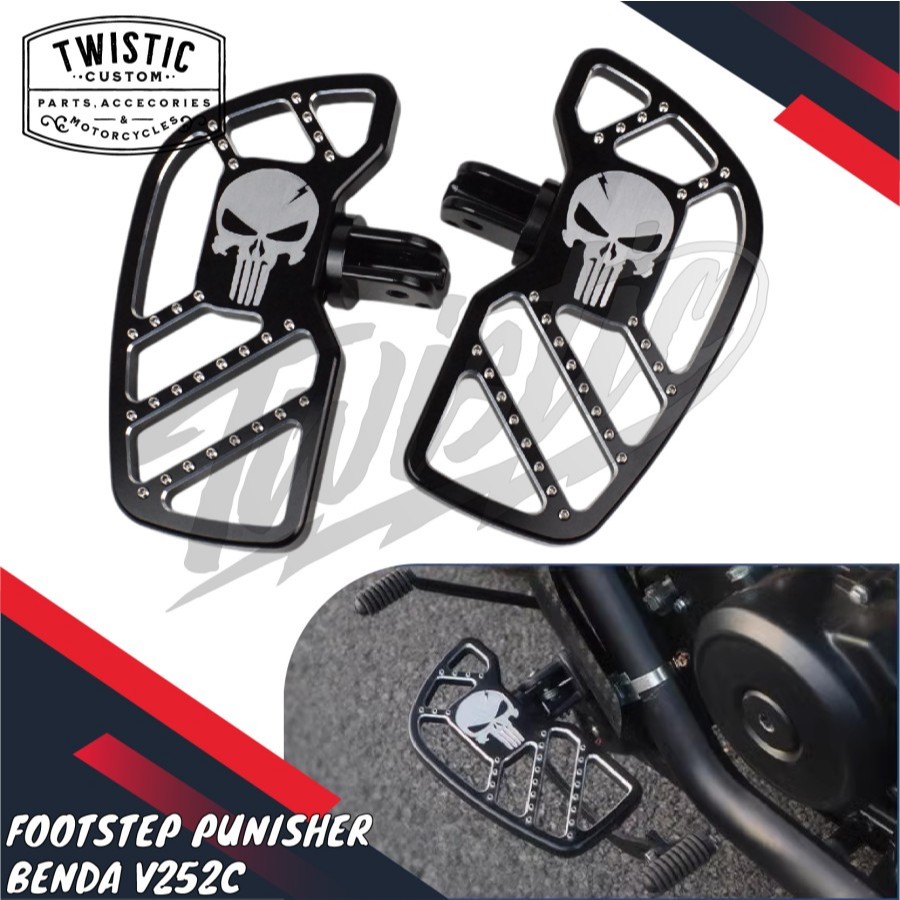 Jual Footstep Foot Peg Floor Board Pijakan Injekan Kaki Lebar Punisher ...