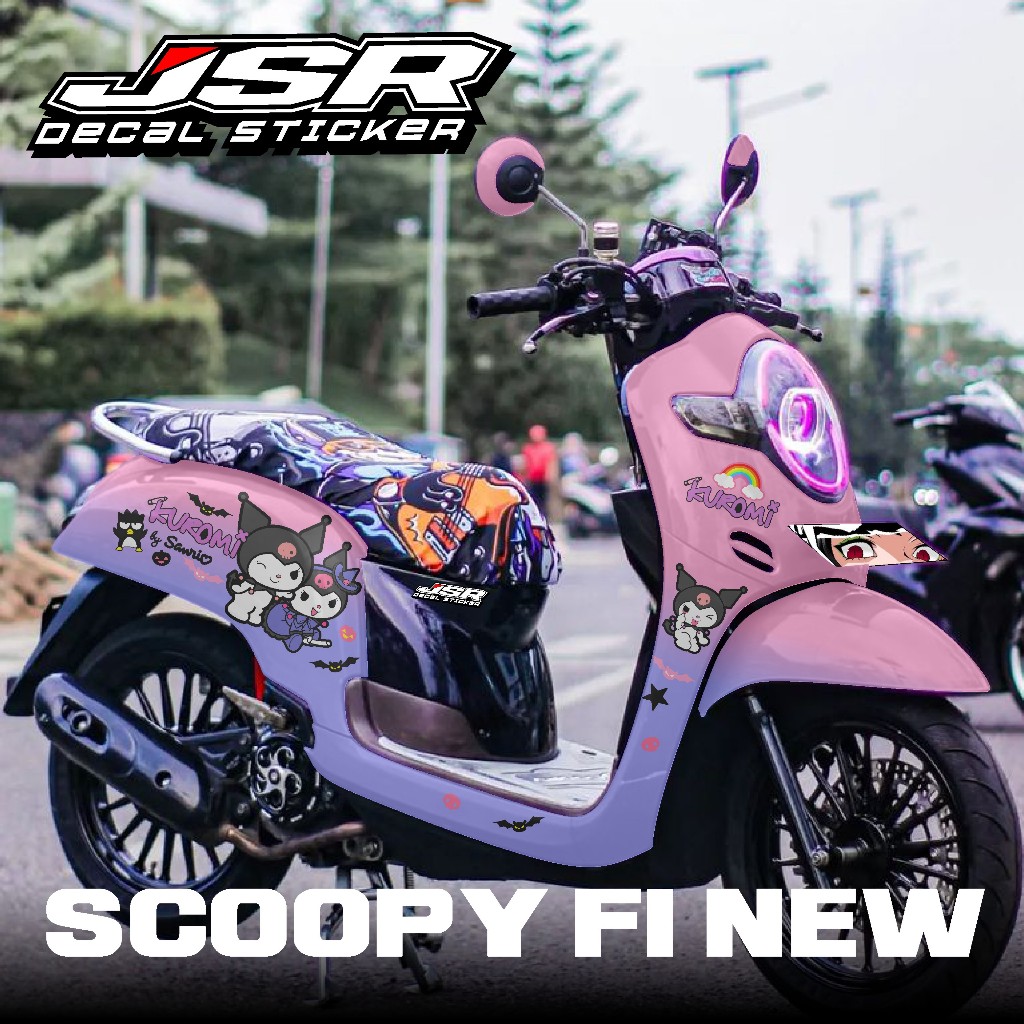 Jual TERBARU, DECAL STICKER SCOOPY FI STYLISH 2017-2021, STICKER SCOOPY ...
