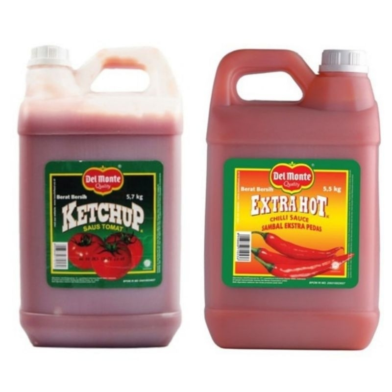 Jual Delmonte Saus Saos Sambal Extra Hot Jerigen 5,5kg / Saus Tomat ...