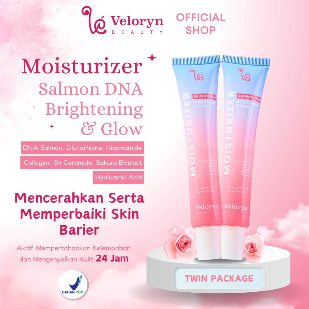 Jual [TWIN PACKAGE] Veloryn Beauty Salmon Salmon Dna Brightening & Glow ...