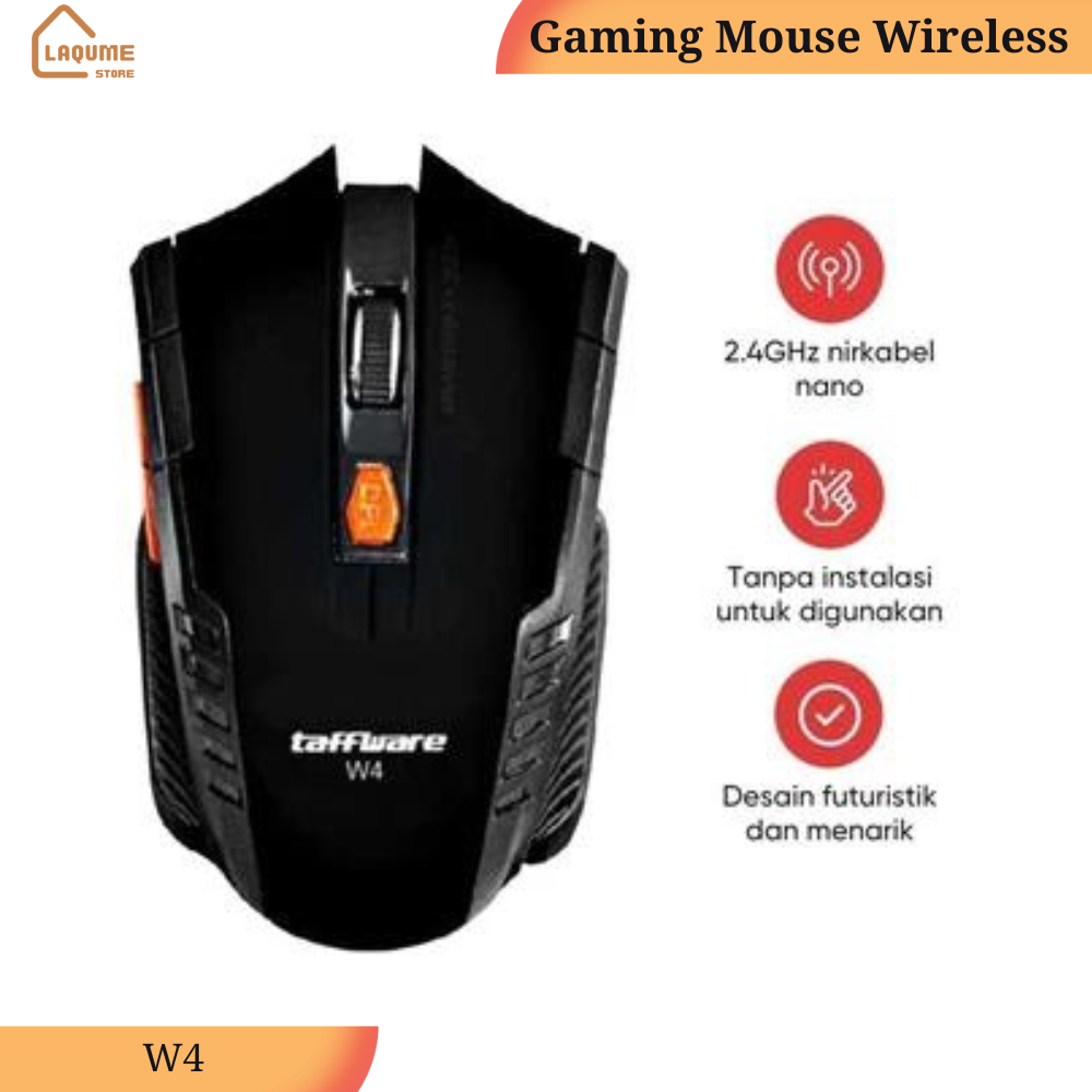 Jual Gaming Mouse Wireless 6D 2.4GHz 1600 DPI | Shopee Indonesia