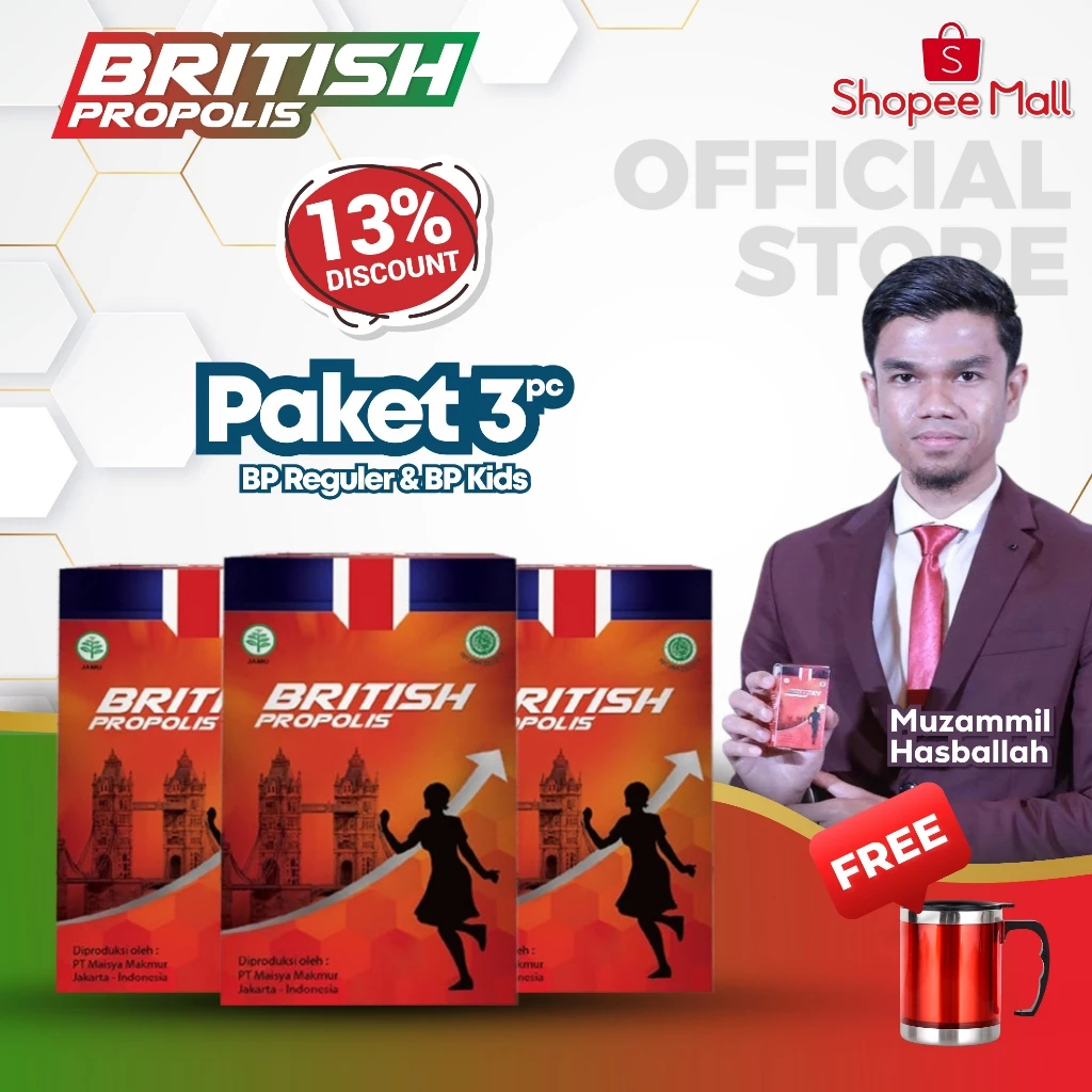 Jual British Propolis 100% Original - Paket 3 Botol Lebih Hemat untuk ...